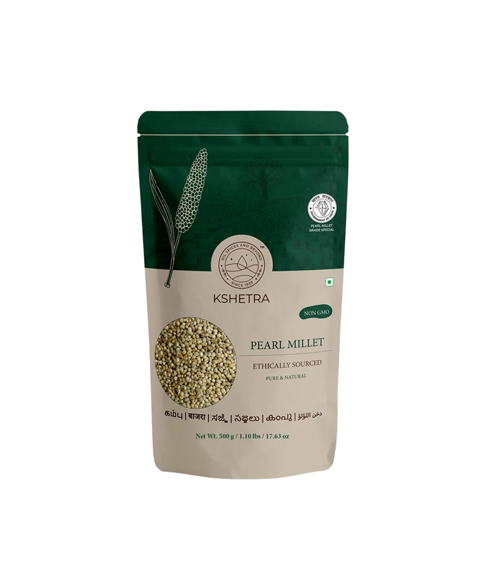 Pearl Millet - Unpolished Whole Millet – Kshetra Oil Spices And Beyond ...